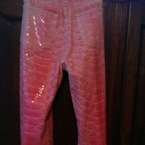 Roberto Cavalli | Jeans | Roberto Cavalli Sequined Fish Scale Jeans ...